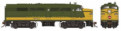 Rapido HO FA2 w/DCC & Sound,CN/Delivery Green/Yellow#9456