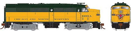 Rapido HO FA2 w/DCC & Sound, C&NW #4104A