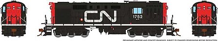 Rapido RSC-14 Canadian National Noodle #1778 DC HO Scale Model Train ...