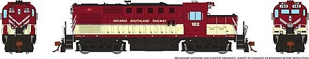 Rapido RS-18u Ontario Southland #181 DC HO Scale Model Train Diesel ...