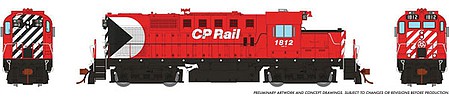 Rapido RS-18U CP Rail #1812 DCC & Sound HO Scale Model Train Diesel ...