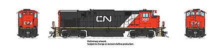 Rapido MLW M420R Canadian National #3567 DCC & sound HO Scale Model ...