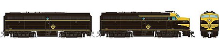 Rapido Alco FA-1 & FB-1 Erie #725A & 725B DC HO Scale Model Train ...