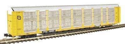 Red-Caboose Bi-Level Auto Racks Assembled Single w/Micro Trains Trucks ...