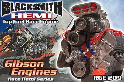 Ross-Gibson Blacksmith Hemi Top Fuel Race Car Engine Plastic Model ...