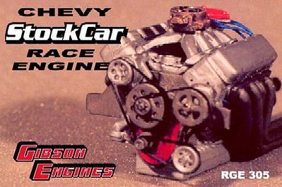 Ross-Gibson Chevrolet Stock Car Engine Plastic Model Engine Kit 1/25 ...