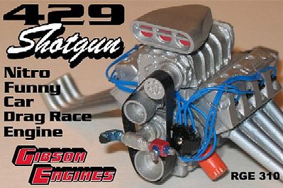 Ross-Gibson Shotgun 429 Boss Ford Nitro Funny Car Drag Engine Plastic ...