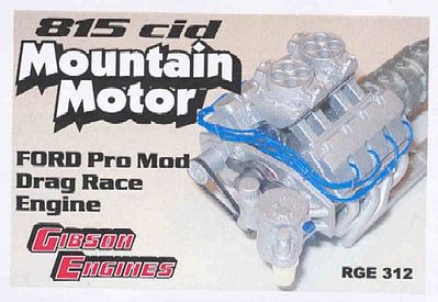 Ross-Gibson Mountain Motor 815cid Ford Pro Mod Drag Engine Plastic ...