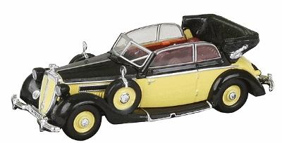 Ricko 1939 Horch Audi 930V Cabriolet Top Down Black & Yellow HO Scale ...