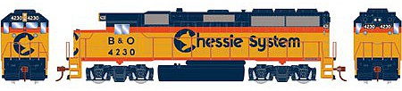 Roundhouse HO GP40-2, B&O #4230