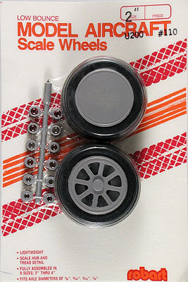 Robart Scale Wheels 2 Straight Tread #110