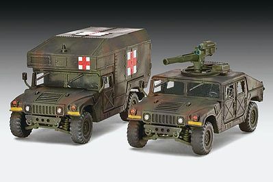 Revell-Germany 1/72 HMMWW M996 TOW Missile Carrier & M997 Maxi ...