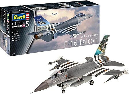 Revell-Germany F-16 Falcon '50th Anniversary' Fighter Jet