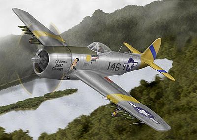 Revell-Germany Republic P-47N Thunderbolt Plastic Model Airplane Kit 1/ ...