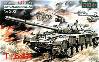 Skif T64A Soviet Main Battle Tank Plastic Model Tank Kit 1/35 Scale #202