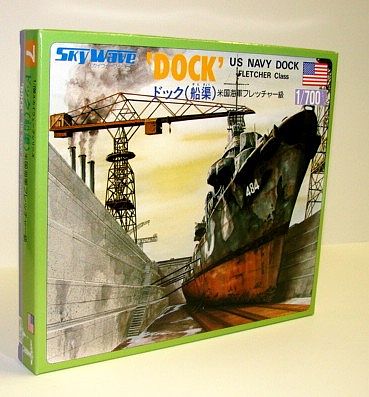 Skywave WWII US Navy Dock (D) Plastic Model Ship Accessory 1/700 Scale #7