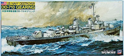 Skywave WWII US Destroyer DD710 Gearing Plastic Model Military Ship Kit ...