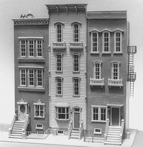 Scale-Structures NY Brownstone Super Kit - HO-Scale