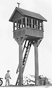 Scale-Structures Crossing Tower Elvtd Kit - HO-Scale #1159