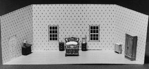 Scale-Structures Guest Bedroom w/Walls (Unpainted Metal Castings)