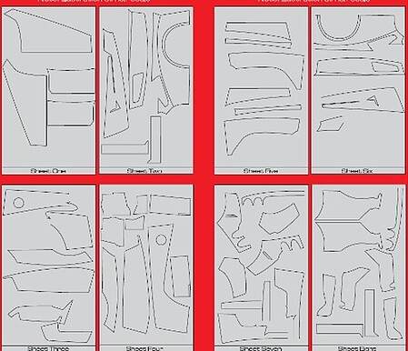 Scale-Motor Enzo Ferrari Template Comp. Fiber Twill Weave Decal For TAM ...