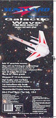 Sunward Galactic Wave Model Rocket Kit (Skill Level 3) #17
