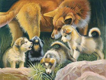 Sunsout Prancing With Wolves 500pcs