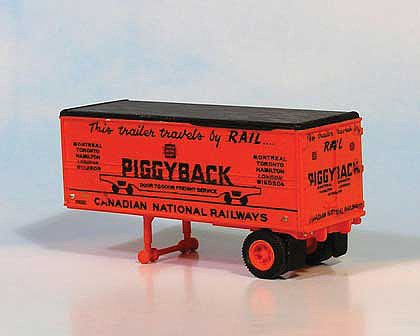 Sylvan CN Piggyback Trailer Kit HO Scale Model Railroad Vehicle #t011