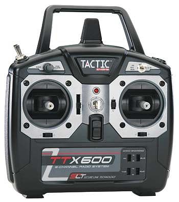 Tactic TTX600 SLT 6-Ch 2.4GHz Tx/Rx No Servos #tacj2600