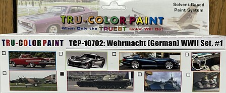 Tru-Color Wehrmacht German WWII Set #1 (6 Colors) 1oz Bottles Hobby and ...