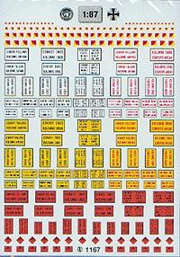 Trident Modern German Army (BW) NATO Warning Panels/Plates HO Scale ...