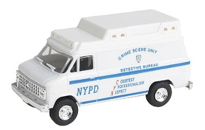 Trident Chevrolet Van NYPD Detective HO Scale Model Railroad Vehicle #90263