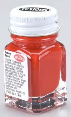 Testors Flat Red 1/4 oz Carded #1150c2