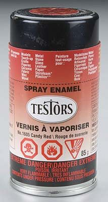 Testors Spray Transparent Candy Apple Red 3 oz