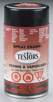Testors Spray Red Metal Flake 3 oz #1629c