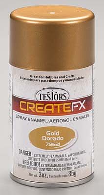 Testors FX Spray Enamel Gloss Gold 3 oz Hobby and Model Enamel Paint #79621