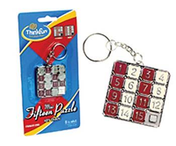 Think-Fun Mini Fifteen Slide Puzzle w/Keychain