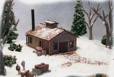 N-Scale-Arch Maple Sugar House Laser-Cut Wood Kit N Scale Model ...