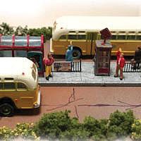 N-Scale-Arch Bus Stop Kit - N-Scale
