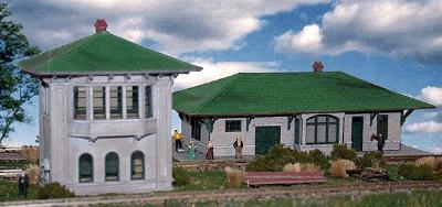 N-Scale-Arch Greendel Station & Tower - N-Scale #10101