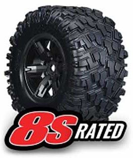 Traxxas Tires & Wheels, X-Maxx, Glued Left & Right (2) #7772x