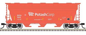 Covered Hopper HO Scale Model Train Freight Cars