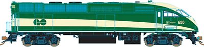 TrueLine Diesel MP40PH-3C - Standard DC GO Transit #600 (green, white ...