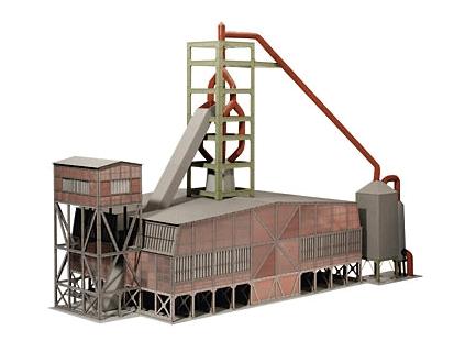 Trix Blast Furnace w/Casting Hall Building Kit - HO-Scale