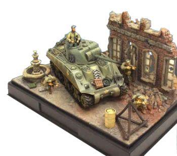 Unimax US M4A3 Sherman Tank Diorama #81107