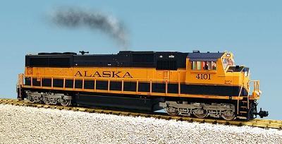 USA-Trains SD 70 Mac Dsl ARR bl/yllw - G-Scale