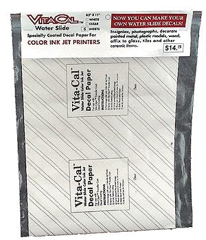 Vitachrome Inkjet Decal Paper - Standard 5-Pack
