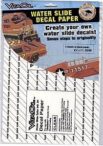 Vitachrome Inkjet Decal Paper - Standard 5-Pack Clear Background Each ...