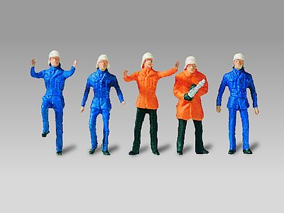Vollmer People Working Germna Firemen Set #2 (5) HO Scale Model ...