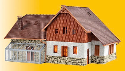 Vollmer Stonemason House w/ LED Lights Kit HO Scale Model Railroad ...